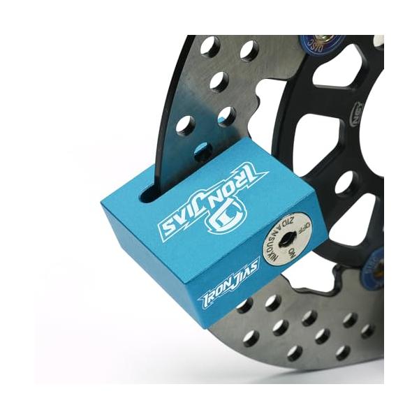 バイク ディスクロックブルー/-/diesha・Color:ブルー・優れた盗難防止性能：ディスクロックは高度な盗難防止機能を搭載し、強固なセキュリティを提供します。アルミニウム製で軽量かつ耐久性が高く、防水、防錆、防塵機能も兼ね備えており、...