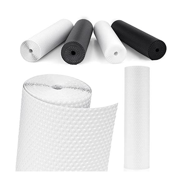 ホワイト/長さ3mx幅0.3m/-・Color:ホワイトSize:長さ3mx幅0.3m・滑り止め・非粘着性食器棚 シートの表面にユニークな凹凸デザインで、ある程度の滑り止め効果があります。引き出しやキャビネット棚の上の物の移動を効果的に防止...