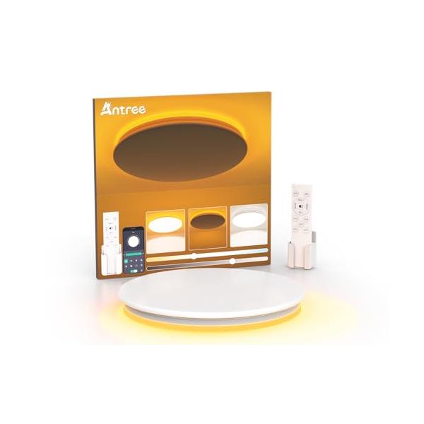 Moderna1.間接光常夜灯 8-10畳 調光調色/8-10畳/HZX-XD-009・Color:a1.間接光常夜灯 8-10畳 調光調色Size:8-10畳・??8?10畳対応・高輝度＆省エネ・160°広角照明 直径28cmのLEDシー...