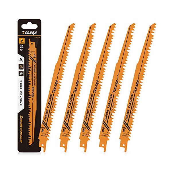 インダストリアルイエロー/225mm/T19510P・Size:225mm・パッケージ個数:5・CR-V歯クロームバナジウム鋼は高い耐磨耗性と熱処理した後に安定した高硬度を維持できる特性があって、高炭素鋼ブレードよりも長寿命を持ってます。・...