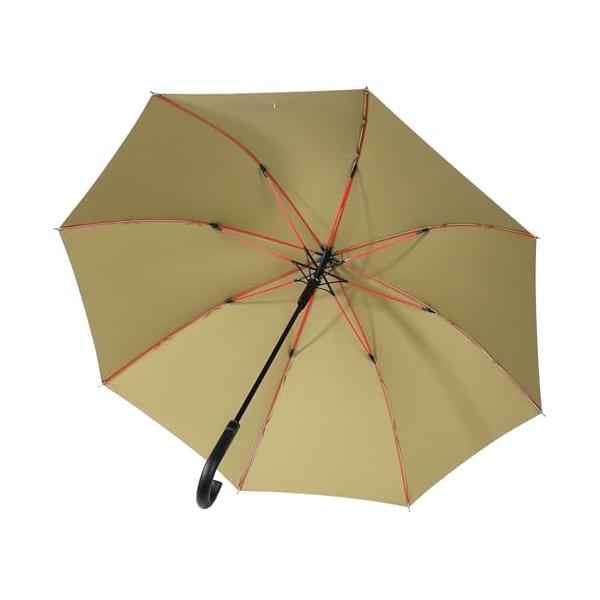 長傘ちゃいろ/2) 直径110cm/-・Color:ちゃいろSize:2) 直径110cm・★豪雨＆台風対抗の長傘★：わざわざ台風、暴風雨の天気の為に工夫を凝らして設計した耐強風の傘骨となります。強い風にあおられても心強くて安心できる男性専...