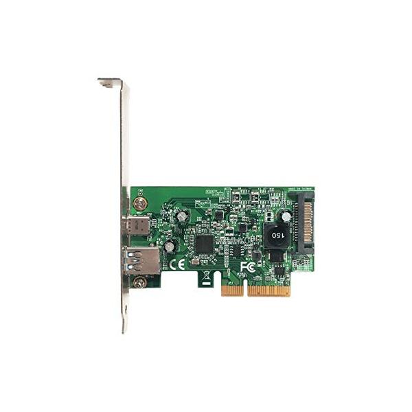 TypeA、TypeC-/-/USB3.1AC-P2-PCIE3・Style:TypeA、TypeC・パッケージ個数:1・ASMedia ASM3142チップ搭載で、2ポート同時使用時も高いパフォーマンスを発揮・接続するコネクターの向きを気...