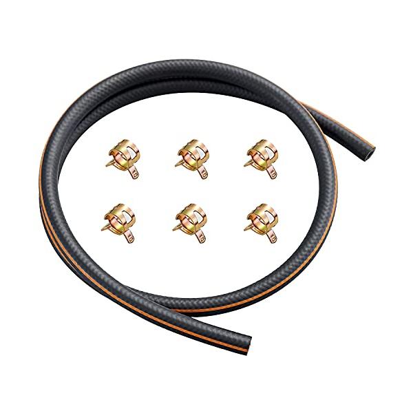 -/内径5mm/-・Size:内径5mm・製品仕様製品名：内径5mm燃料ホース；モデル：三重構造；サイズ：内径5mm×外径11mm、全長1m；作業圧力：300psi(20.6bar)、破裂圧力：1200psi(82.7bar)；耐熱限界温度...