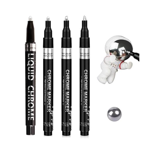 メタリックシルバー/-/-・Color:シルバー・商品説明シルバーアート液体ミラークロームメッキペン。多様なサイズ：0.7mm、1.0mm、2.0mm、斜め先ペン先（0.7-2mm）の4種類のペン先仕様で、多様な創作ニーズに対応。・鏡面クロ...