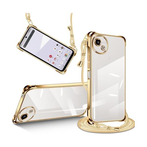 ゴールド/AQUOS Wish 5 / Wish 5S/-・Size:AQUOS Wish 5 / Wish 5SColor:ゴールド・対応機種AQUOS Wish 5 / Wish 5S専用保護カバー。・長さ調整 &amp; ストラップの...