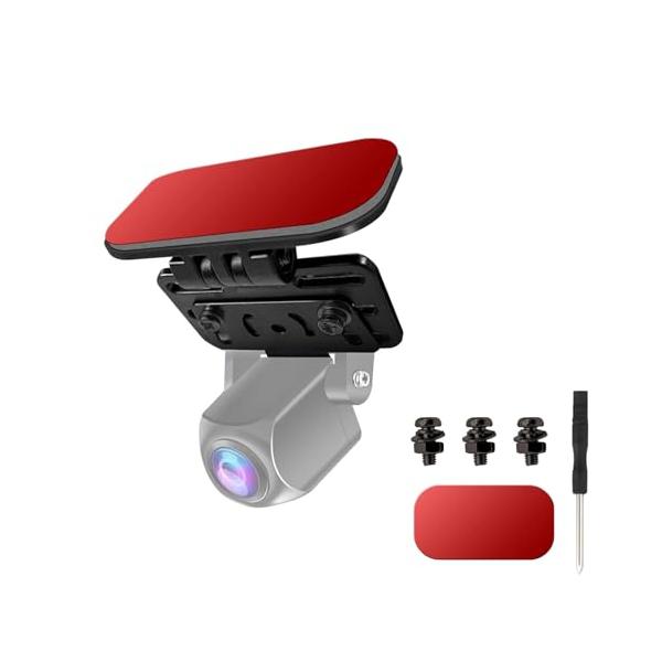 -/車載記録計固定スタンド/-・取り付け簡単：車に穴をあける必要はありません。ドライブレコーダーのリアカメラを2本のネジでブラケットに固定し、リアカメラブラケットを車内/車外の任意の位置に貼り付ける。初心者でも簡単にインストールできます。・...