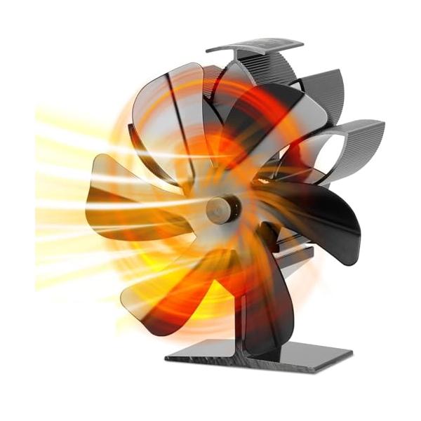 ?代・?? 軽量アルミ合金・防錆仕様  この暖炉用ファンはアルミニウム合金製で、高温下でも錆や腐食を防止する優れた耐久性を実現。過熱時にも変形せず、長期間美観と機能を維持します。熱伝導率が高く、80〜250℃の最適作動温度帯で効率的に稼働。...