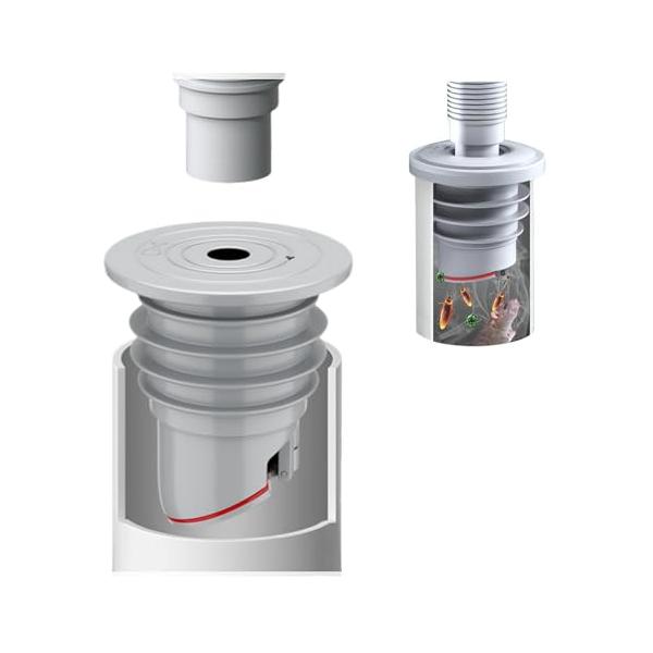 グレー1個/40-50mm/Myrsun・Size:40-50mmColor:グレー1個・サイズこの防臭シールリングは、内径が 35?40mm および 40?50mm のパイプに対応しています。多様なタイプの下水管と互換性があり、さまざまな...