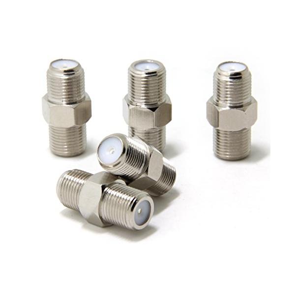 1GHz(メス-メス)/5個/-・Size:5個・パッケージ個数:1・高品質真鍮の材質、ニッケルメッキです。信号ロスを最大限に低減します。・ネジ式Fメス-Fメスネジ式なので、簡単に取り付け、しっかりと接続して、外しにくいです。・スペースを取...