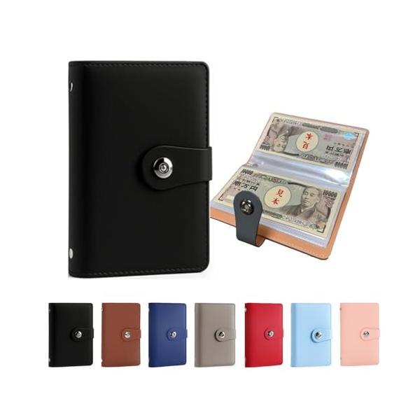 ブラック/ワンサイズ/貯金箱・Color:ブラック・貯金箱 札 - 素材柔らかく耐久性のあるPVCとPUレザーで作られた現金封筒付き予算簿は、手触りが良く、防水加工で長く使える。・貯金箱 札 - 大容量50ページあり、現金100枚を積み重ね...