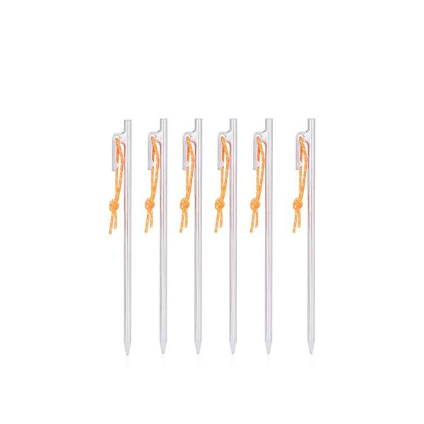 アウトドア用[24CM] 6本セット/-/Ti4012p・Color:[24CM] 6本セット・パッケージ個数:1・製品仕様：材質：チタン合金、サイズ： 24cm（長さ）x 0.8cm（直径）、重量：約57.8g/本 セット内容チタン製ペグ...