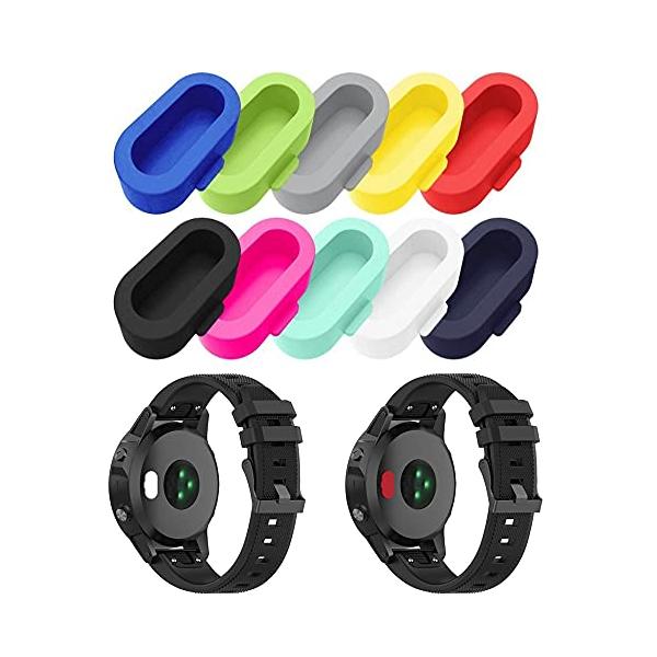 10色/-/er09・Color:10色・サイズ長さ10mm×幅5mm　セット内容10枚セット（10色）　※腕時計が含まれません・材質柔らかいシリコン製。壊れにくくて長持ちします。・特徴雨、汗とほこりなどの侵入を防ぎ、端子の腐食を防止できま...