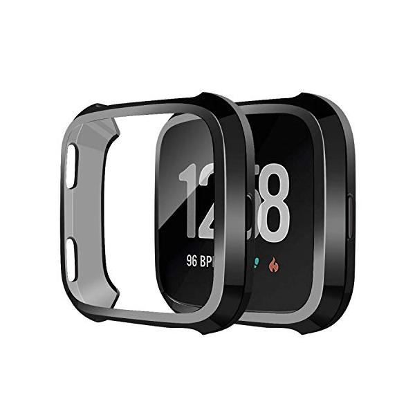 ブラック/-/-・Color:ブラック・対応機種Fitbit Versa 2・全面保護360°完全保護、 耐衝撃性、周りを十分に保護できて、ソフトなフレームが落下によるダメージを緩和する 。・高透光耐久性優れた高品質TPU素材を使用し、高透...