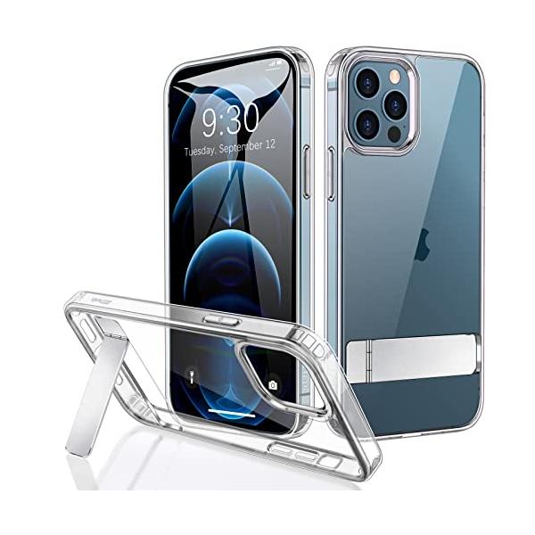 クリア/iPhone 12 Pro Max 6.7インチ/3645-・Color:クリア・パッケージ個数:1・[スタンド付き] iPhone12 Pro Max (6.7インチ) 用の特別デザインです。金属製のスタンドはケースの裏側に干渉し...