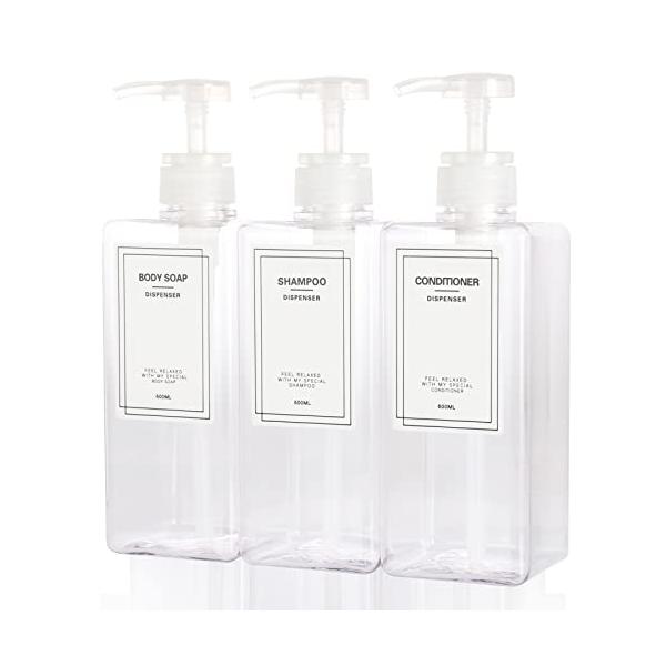 クリア/Large/-・Color:クリア・シンプルで優しいフォルムのシャンプーボトルです。シンプルでおしゃれなバスルームを演出してくれます。デザインにこだわったものはポンプ部分が細かったりするものも多いですが、IRETIONのポンプは使い...