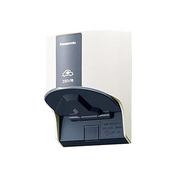 ホワイト/H126×W87×D84.6mm/WK4322W・Color:ホワイトPatternName:単品・パッケージ個数:1・種類:単品・●ホワイト色●露出・埋込両用●200V用●20A-250V AC●充電用コンセントに求められる「利...