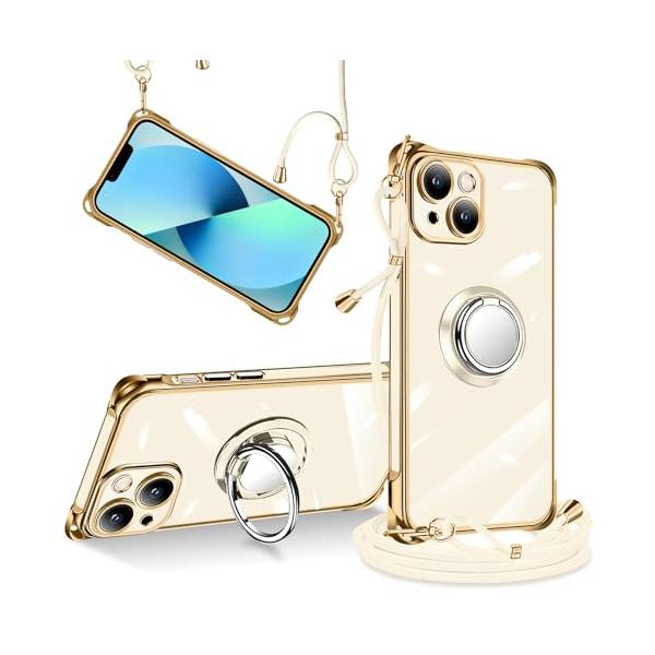 アイボリー/iPhone 13/-・Size:iPhone 13Color:アイボリー・対応機種スマートフォン専用保護カバー。・長さ調整 &amp; ストラップの脱着が1秒で調節なストラップにより、サイド、またはフロントに持ち運べるときに完...