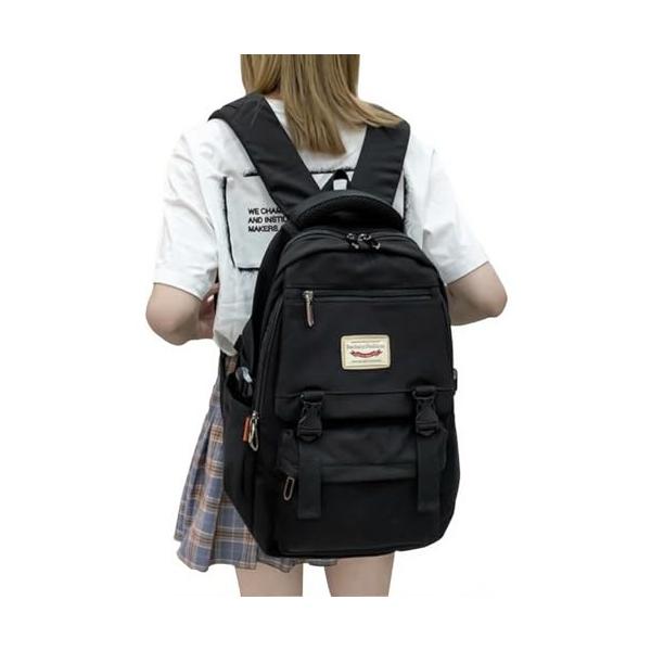 カジュアルバッグブラック/きんいつコード/-・Color:ブラック・?大容量収納内部のメインなスペースはA4サイズより大きい物品でも収納できます。雑誌や書類、タブレットはもちろん 傘、水筒など入れます。収納力抜群、旅や日常生活よく使われる小...