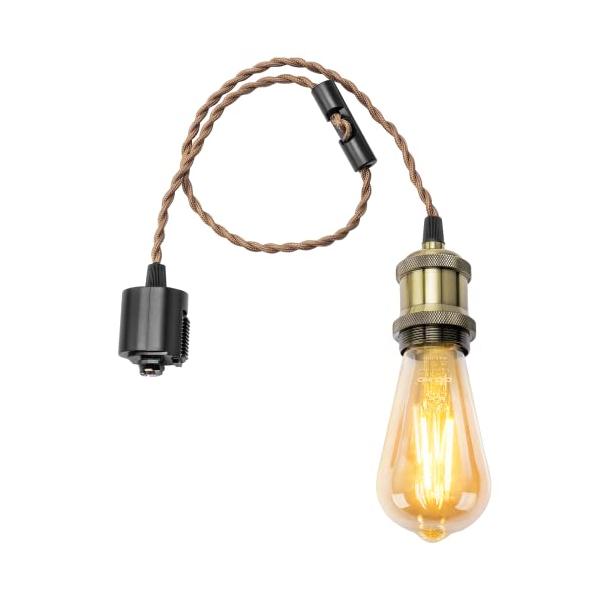 アンティークシャンパンゴールド/ダクトレール用(1個入)/-・Color:シャンパンゴールドSize:ダクトレール用(1個入)・商品仕様「ダクトレール用ペンダントライト」口金：E26、定格電圧：100V、使用電球：0-60W、耐熱性に優れた...