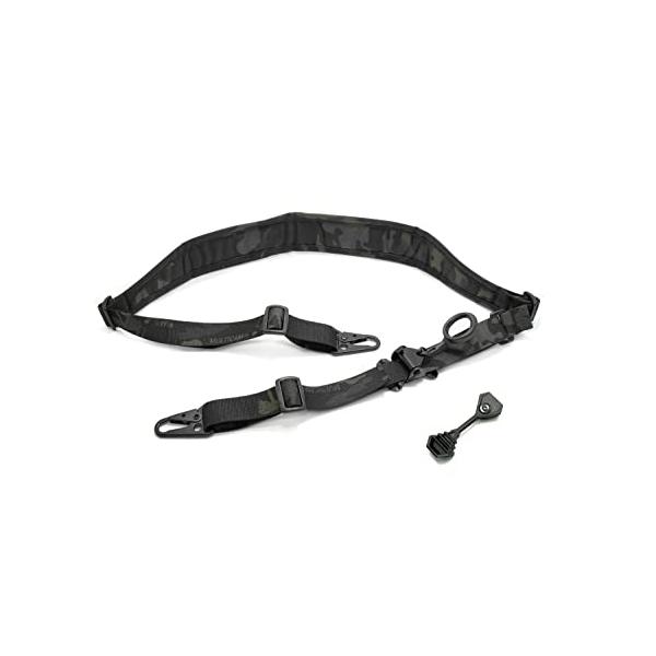 MCBK/-/-・Color:MCBK・Ferro Conceptsタイプ The Slingsterレプリカ・ワンタッチで素早く調整できるライフルスリング・火器をしっかりした固定状態から素早く射撃姿勢に移行・使用火器にあわせた、好みのアタ...