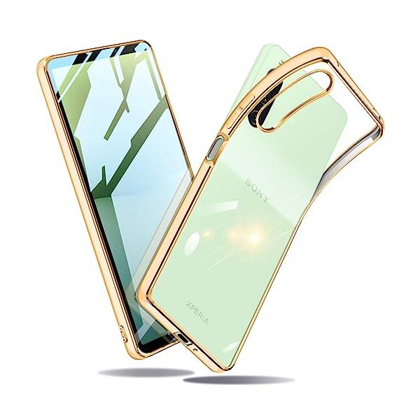 ゴールド/Xperia 10V/-・Size:Xperia 10VColor:ゴールド・対応機種：Xperia 10V に対応・超薄型: 厚さが約1mmと極薄なので、長く持っても手が疲れる感じもありません、またあなたの携帯電話を保護します。...