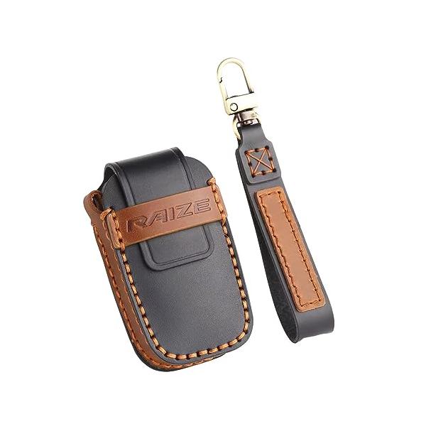 カジュアルブラック/ライズ/-・Size:ライズColor:ブラック・パッケージ個数:1・★対応車種：トヨタ ライズ A200系 A210系（2019年11月〜）・★各ボタンにフィットするよう設計された、こだわりの専用キーケース。表面にカス...