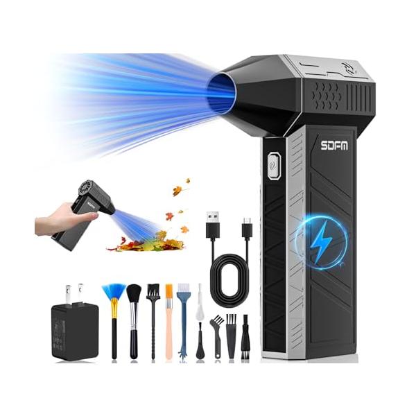 ブラック/-/JP-X3Max・Color:ブラック・強力エアダスター最大回転数130000RPM、風圧180G、最大風速が52m/sに達します。風力が十分で、土砂・雪・落葉などを吹き飛んで庭掃除には気軽に対応できます。ブラシレスモーターを...