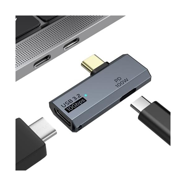 2in1型-Cオスメス-Gray/-/-・Color:2in1型-Cオスメス-Gray・「充電とOTGが同時に使える2in1式」一つのポートに充電ケーブルで、もう一つのポートをイヤホンやUSBメモリに接続できる充電と音楽やデータ転送機能を兼...