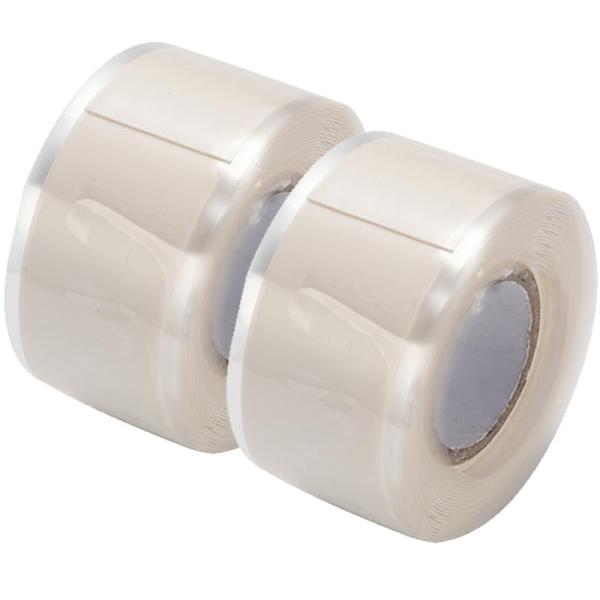ホワイト/3m x 25mm 2巻/自己融着テープ・Size:3m x 25mm 2巻Color:ホワイト・パッケージ個数:1・サイズ幅25mm、長さ3m、材質：シリコーンゴム、使用温度範囲:-60〜280度。防水性と強力な接着剤のある自己...