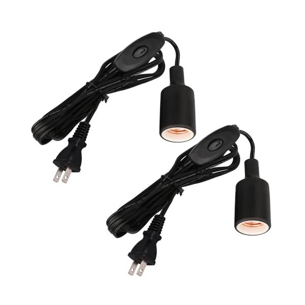 modernブラック/2個入/JP050602・Size:2個入Color:ブラック・製品仕様電球ソケット1個入 カラー：ブラック 対応電球：E26口金/70Wまで、日本標準プラグとスイッチ。 定格電圧：AC 100V／適合E26電球：エジ...