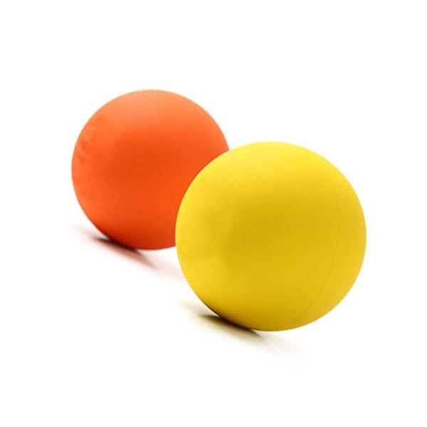 マッサージボールのサイズ：直径約6センチ；泡ポンプボトルの色：オレンジ＆イエロー。とても繊細でかわいい。・マッサージボールの素材：天然ゴム製、絶妙な技量、優れた素材、耐久性があり、非常に実用的。・耐久性：手軽に持ち運べるタイプ。高弾力性、垂...