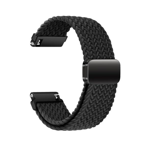 Luxuryブラック/20mm/-・Color:ブラックSize:20mm・究極の快適さのための柔らかな素材。ループバンドはポリエステル糸と超薄シリコンファイバーで織られています。高品質の素材、優れた伸縮性と通気性により、一日中着用していて...