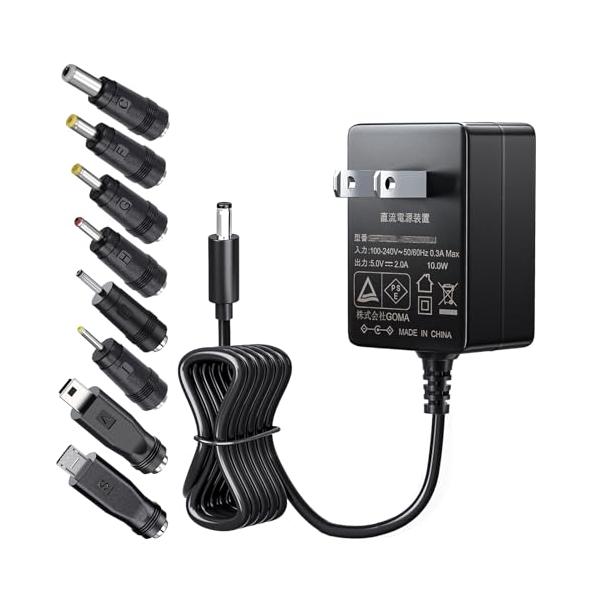 -/-/GFD-050200JH・PSEによって認定された、高品質の安定化5V 2000mA電源アダプター。・仕様：AC入力：100-240V-50 / 60Hz。 世界的な電圧範囲の電源アダプタには、過電圧/過電流/短絡/過熱の完全な保護...