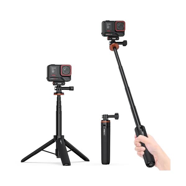 -/51cm/TP-08・Model:TP-08・パッケージ個数:1・?「幅広い互換、多機種対応」アクションカメラ用三脚は、ほとんどのアクションカメラと互換性があります。GoPro 13/12/11/10/DJI Osmo Action5/...