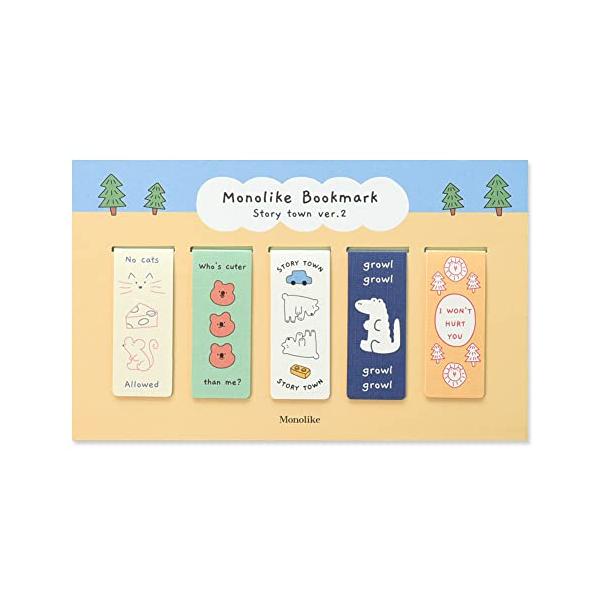 マグネット、マグネット。ストーリータウン Ver.2/パッケージサイズ ： 9.5x15.5x0.2 (cm)/しおり・Color:ストーリータウン Ver.2・構成:5つのデザイン 各デザイン別に1つずつ・ブックマーク5彫刻が1セットです...