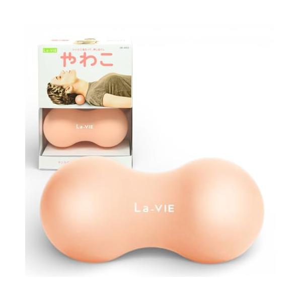コーラルピンク/-/-・Color:コーラルピンク・La-VIE（ラヴィ）の「やわこ」は、背骨のラインに沿いやすいピーナッツ型の筋膜リリースボールです。背中・腰・肩甲骨まわりなどに当てて転がすだけで、セルフケアが。フォームローラーが大きすぎ...