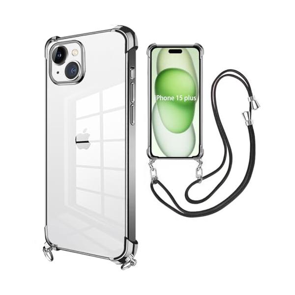 ブラック/iphone 15plus/-・Size:iphone 15plusColor:ブラック・多用途携?和?尚?? iPhone 15 plusケース クリア 専用デザインです.ご購入前に必ずの機種を確認してください.柔軟で弾力性のあ...