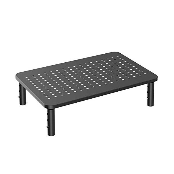 人間工学MST003-一個セット-黒/-/-・Color:MST003-一個セット-黒・人間工学モニター台は、パソコンのモニターに高さを出したり、スペースを有効活用するためのアイテム・猫背対策パソコン作業時の理想的な姿勢は、パソコンデスクに...