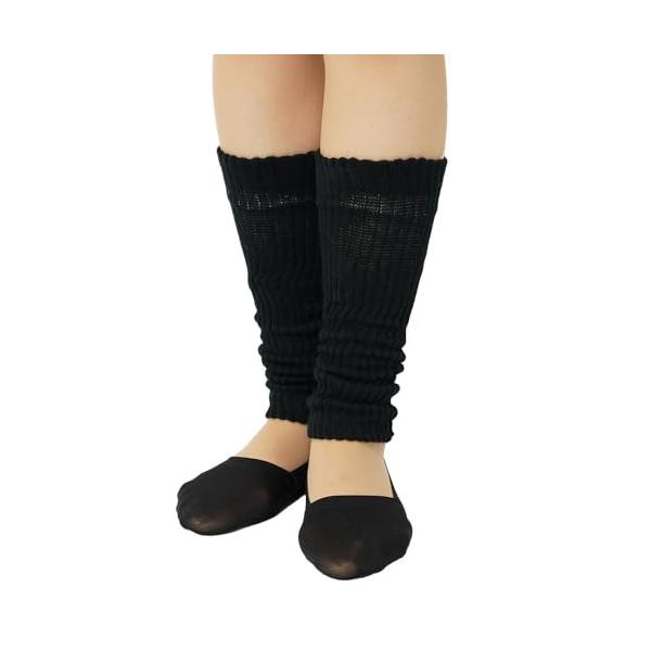 レッグウォーマーnewブラック/Free Size/SQM852・Size:Free SizeColor:newブラック・肌にやさしいレッグウォーマー絹あわせ重ね履き風二重編 ・肌側絹100% ・表糸温綿100%・フリーサイズ・アームウォー...