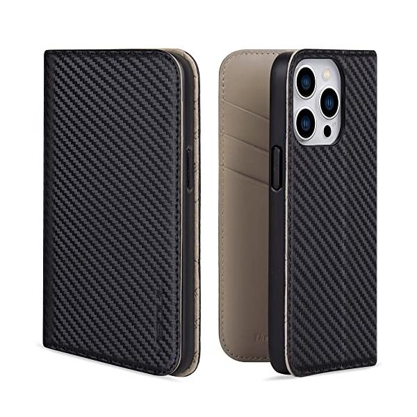 手帳型カーボンレザー．ベージュ/-/-・Color:カーボンレザー．ベージュ・携帯ケース対応機種iPhone14 Pro (6.1インチ、2022年発売)★対応機種と画面サイズをよくご確認のうえ、ご購入いただけますようお願い致します。・10...