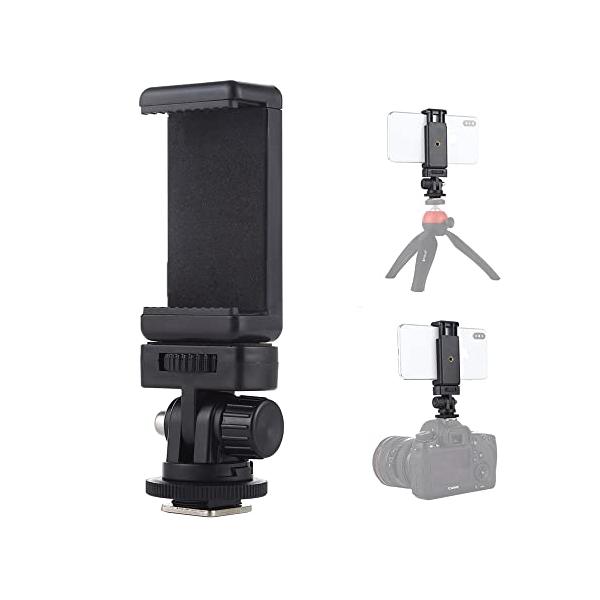 ブラック/-/-・パッケージ個数:1・●本商品はコールドシュー雲台とスマートフォンホルダーの組合、外出撮影時の補助道具として設備使用時の柔軟性と安定性を高めることができます。・●サイズ（包装状態）：16*13*3cm 重量：約97g 素材：...