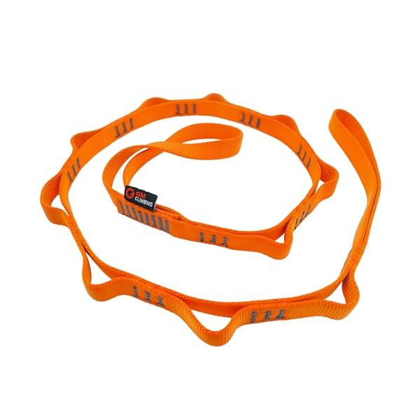 モダンオレンジ | 1本入り/-/-・Color:オレンジ | 1本入り・GM CLIMBINGの120cmデイジーチェーン。全長強度は22kNまで達し、計12個のループにより構成されます。クライミング、エイドクライミング、リギング、ラッペ...