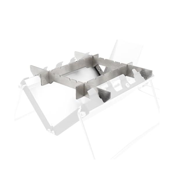 ステンレス/五徳/五徳・Size:五徳・ST-320専用ステンレス製という原因で五徳の形が固定されています。それはフライパンや鍋などをしっかり置けますが、メスティンやカップなどに小さなクッカーを置いても安定しにくい。五徳が付いてるなら、小さ...