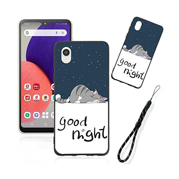 good night/対応 Galaxy A22用/128189011・Size:対応 Galaxy A22用Color:good night・対応機種FOR Galaxy A22 5G SC-56B 用の スマートフォン専用保護カバー，F...