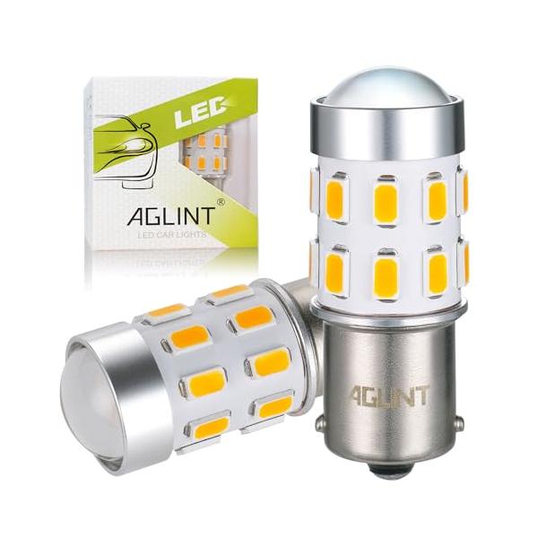 イエロー/1156 アンバー/-・Color:イエローSize:1156 アンバー・★スーパーブライト：2個入りS25 LEDシングル電球、各電球は死角のない24個のスーパーブライト5630チップセスを持っています。ハロゲン電球よりも約3倍...