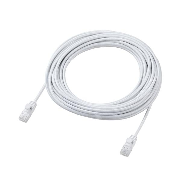 ホワイト/10m/ECLD-GPAM/WH100・Color:ホワイトSize:10m・パッケージ個数:1・高速光通信に適した、10ギガビットイーサネットの「10GBASE-T」に準拠した、Cat6A準拠LANケーブルのメッシュタイプです。...