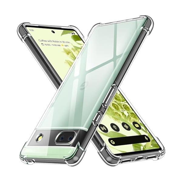 クリア/Google Pixel6a/MJLJP-TGP6A2・Size:Google Pixel6a・衝撃吸収 ゴムやシリコンのように柔らかいTPU素材使用！！本体に完全フィットし、全体を包み込むデザイン。保護ケースの四隅にエアショックパ...