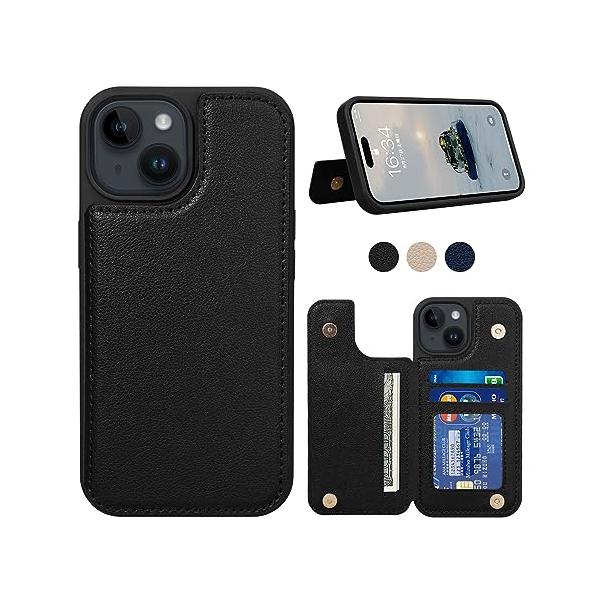 手帳型ブラック/iPhone 15/-・Size:iPhone 15Color:ブラック