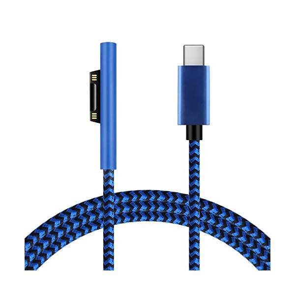 青と黒/1.8m/SPD-6・Color:青と黒・パッケージ個数:1・対応機種Microsoft Surface pro 3/4/5/6/7/7+ 、Surface Laptop1/2/3/4、Sruface Book1/2/3、Surfa...