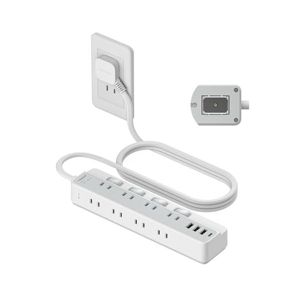 8AC+マグネットタイプ-/2m/TS-PS02JP01・Size:2mStyle:8AC+マグネットタイプ・マグネット 電源タップ・壁掛けこの電源タップは強力なマグネットを備え、デスク周りやスチール家具など鉄製の場所にしっかり吸着し、空い...